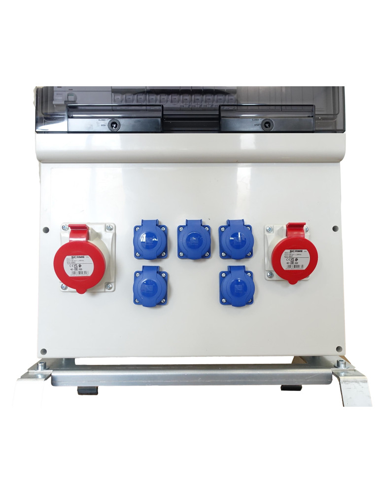 Coffret pour l'alimentation de chantier de désamiantage 400V 63A